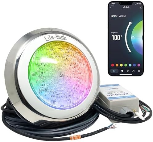 Amazon.com : PAL Lighting LED EvenGlow Pool Light Color Change - 80 ft ...