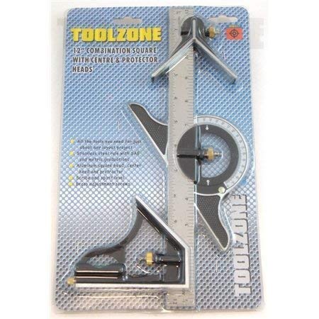 12" ENGINEERS COMBINATION PROTRACTOR SQUARE SET : Amazon.co.uk: DIY & Tools