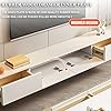 Amazon.com: Floating TV Shelf, Wall Mounted Floating TV Stand Media ...