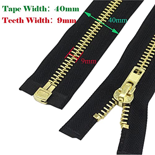 Snapklik.com : YaHoGa #10 30 Inch Brass Separating Jacket Zipper Y ...