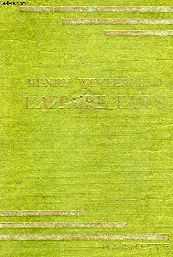 L'affaire caius: Henry Winterfeld: Amazon.com: Books