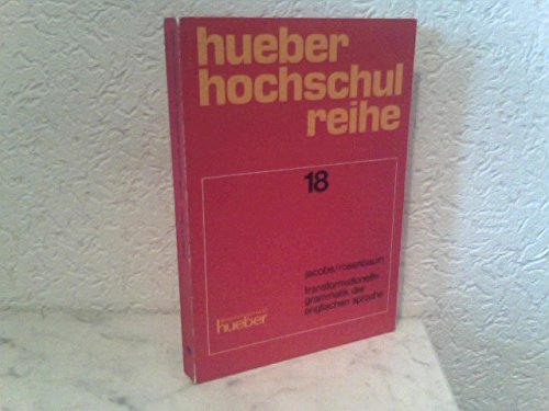 Amazon.co.jp: Transformationelle Grammatik der englischen Sprache. Ein ...