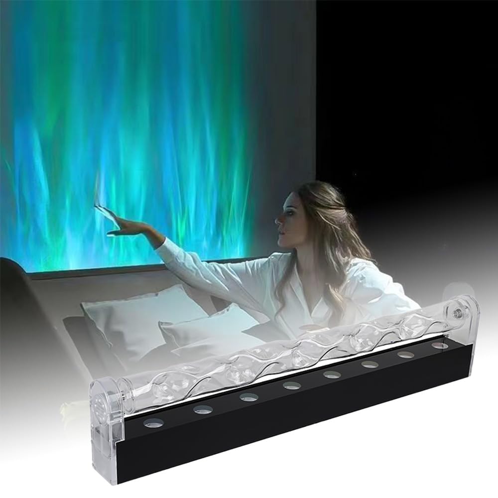 OROILUPU 39.4'' RGBW Dynamic Wave Wall Light, Ocean Wave Projector ...