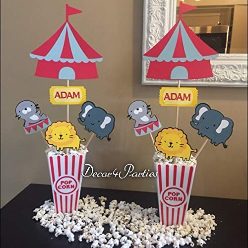 Amazon.com: Circus Themed Centerpieces - Circus Birthday Party - Circus ...