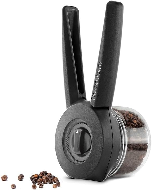 Dreamfarm Ortwo Lite | One-Handed Plastic Manual Pepper Mill with ...