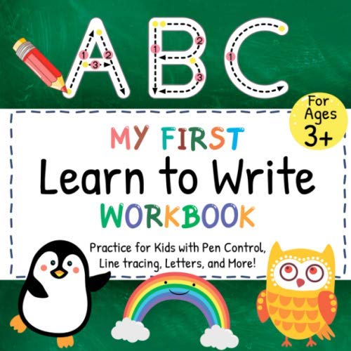 My First Learn to Write Workbook: Preschool Practice Handwriting ...
