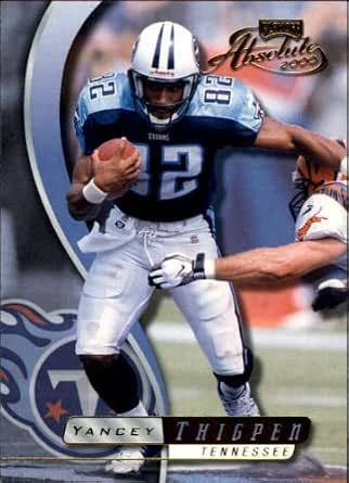 Amazon.com: 2000 Absolute #139 Yancey Thigpen NFL Football Trading Card ...