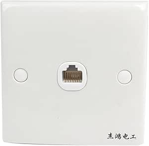 RJ45 8 Position 8 Pins PC Computer Wall Mount Plate Outlet Socket ...
