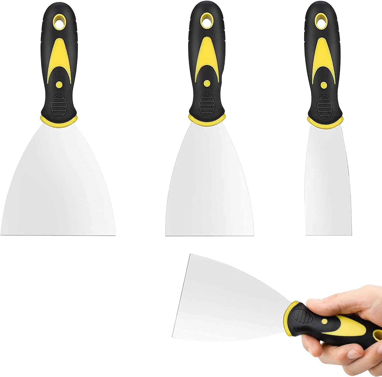 3 Pack Stainless Steel Wallpaper Scraper Tool Set - High-Quality ...