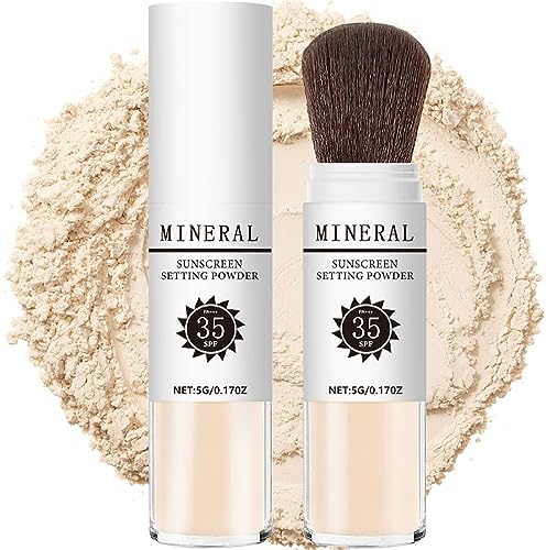 Amazon.com : Setting Powder Mineral Sunscreen Powder, SPF 35 PA ...