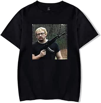 Sam Hyde Shooter Black T-Shirt Merch Men Short Sleeve Women Funny Tee ...