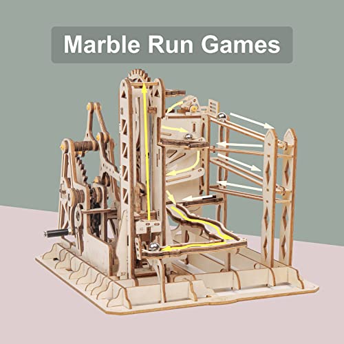 Rowood Marble Run 3D Puzzle, Wooden Town Models for Adults to Build ...