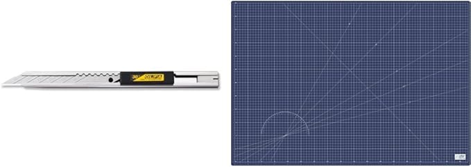 Amazon.co.jp: オルファ(OLFA) 細工カッター 141B＋【Amazon.co.jp 限定】オルファ(OLFA) ロータリーマット A1(620x900x1.5mm) グリッド ...