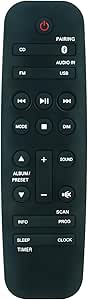Amazon.com: Replace Remote Control Compatible with Philips Micro Music ...