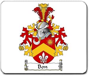 Amazon.com: Bon Family Crest Coat of Arms Mouse Pad : Office Products