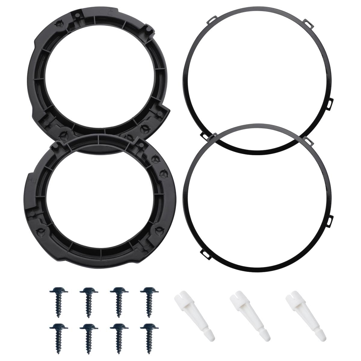 Amazon.com: 7 Inch Round Headlight Mounting Retaining Bracket Ring Set ...