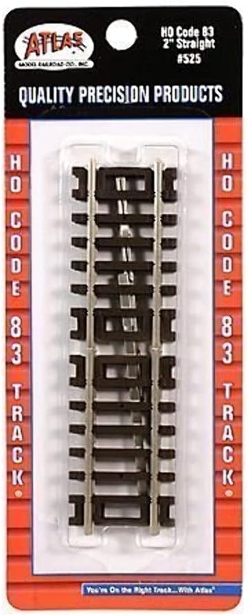 Amazon.com: Code 83 Nickel Silver 2" Straight Section (6/Bx) HO Scale ...