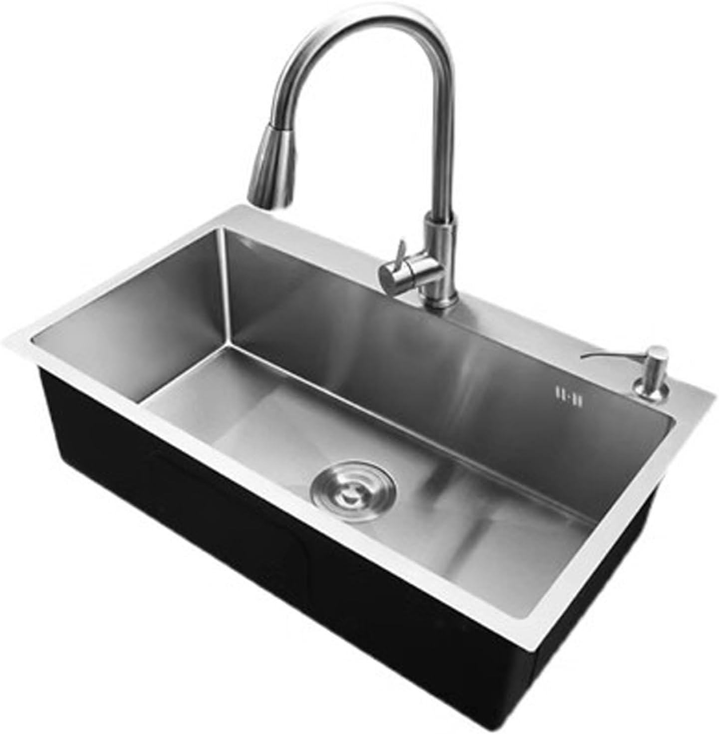 Amazon.com: BREZO 304 Stainless Steel Kitchen Sink, Built-in Sink ...