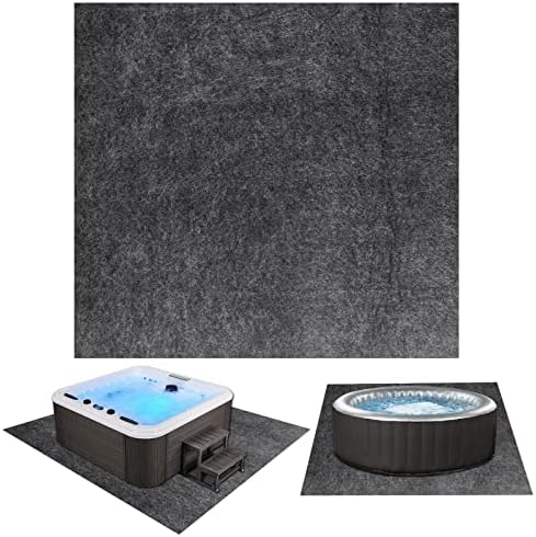 Amazon.com: 74" X 75" Hot Tub Mat, Large Inflatable Hot Tubs Floor Pad ...