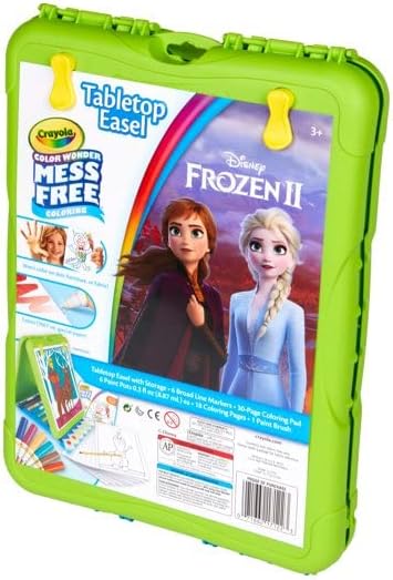 Amazon.com: Crayola Color Wonder Frozen 2 Travel Easel with 30 Bonus ...