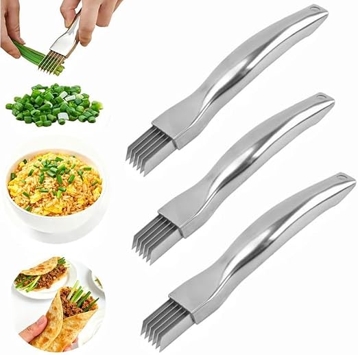 Amazon.com: Shred Silk The Knife: Stainless Steel Green Onion Cutter ...