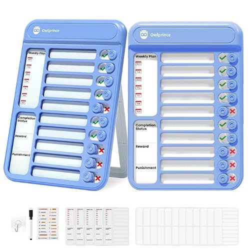 ZZWS Dry Erase Chore Chart for Kids, Daily Routine Chart for - Want It All