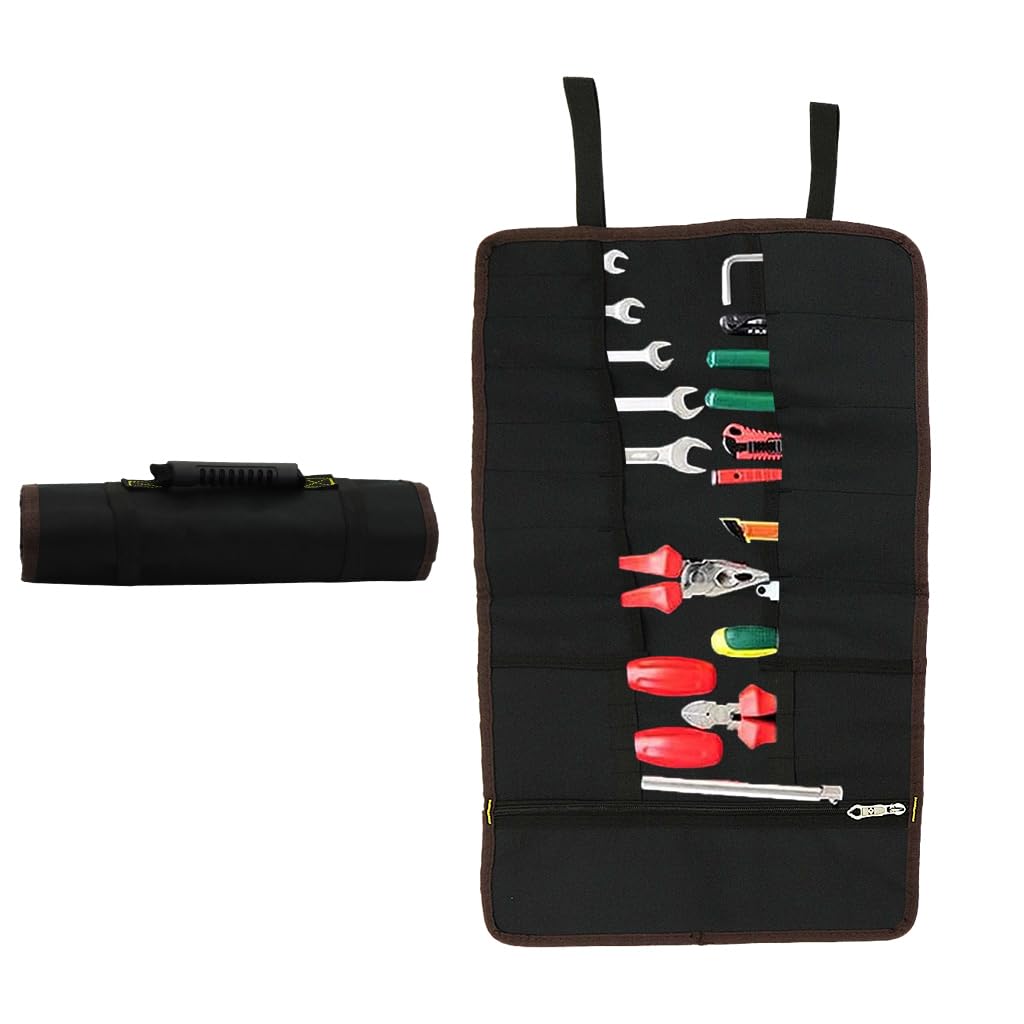 ZIBUYU® Tools Bag 22 Pockets Tool Bag for Technician Electrician, Black ...