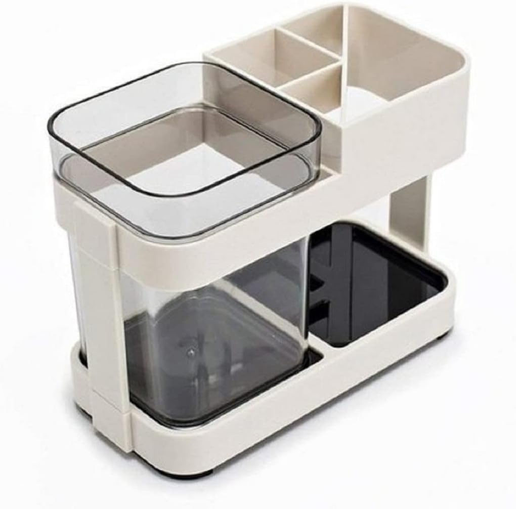 Amazon.com: PUTHAK 1 Cups Toothbrush Toothpaste Stand Holder Storage ...