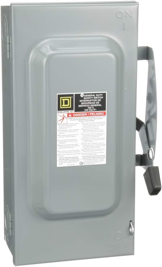 Square D - D324NRB General Duty Safety Switch, Fusible, 200-Amp, 240V ...