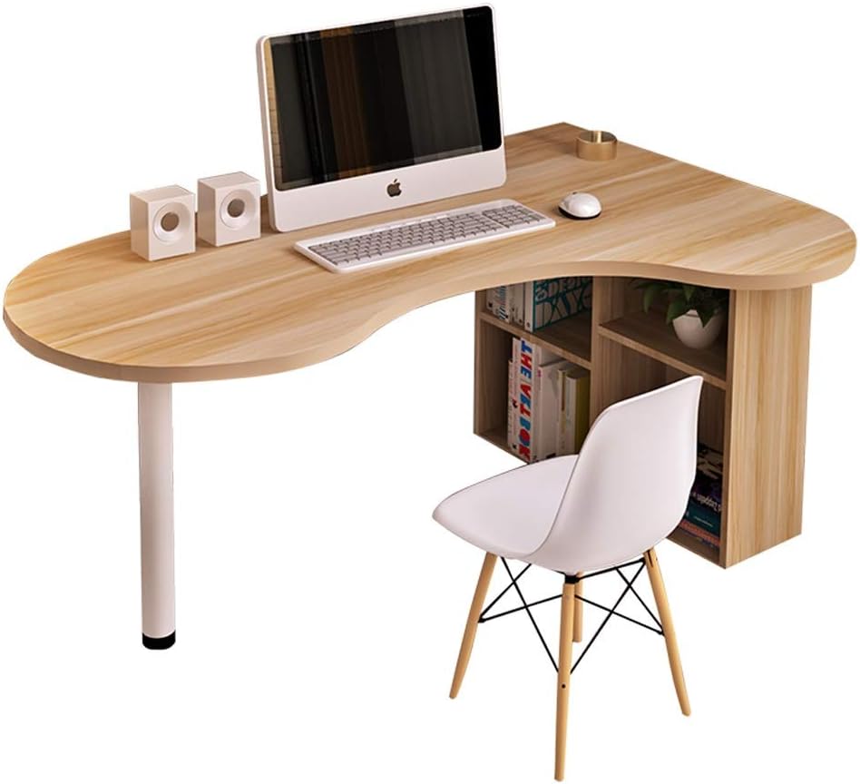HEMFV Desk Corner Computer Desk, Office Round Corner Desk, Home L ...