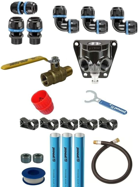 3/4 Inch x 18 FT Aluminum Compressed Air Rigid Straight Industrial ...