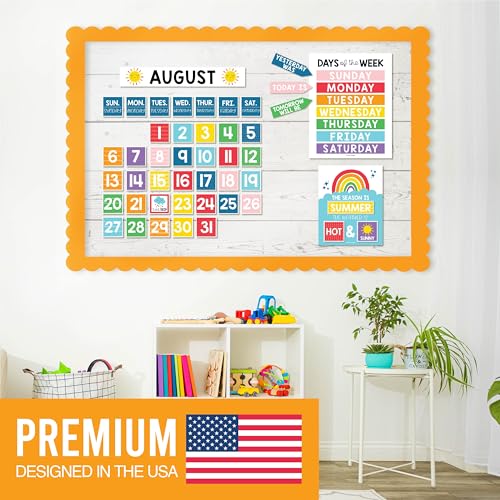 Buy Classroom Calendar Set Bulletin Board Decor – School Calendar For ...