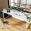 Amazon.com: Huuger Computer Desk, 80 Inch Office Desk, Gaming Desk with ...