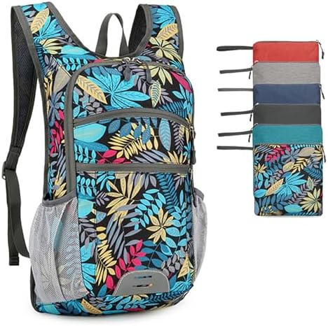 Amazon.com: W WINTMING 15L Hiking Backpack Foldable Ultralight Hiking ...