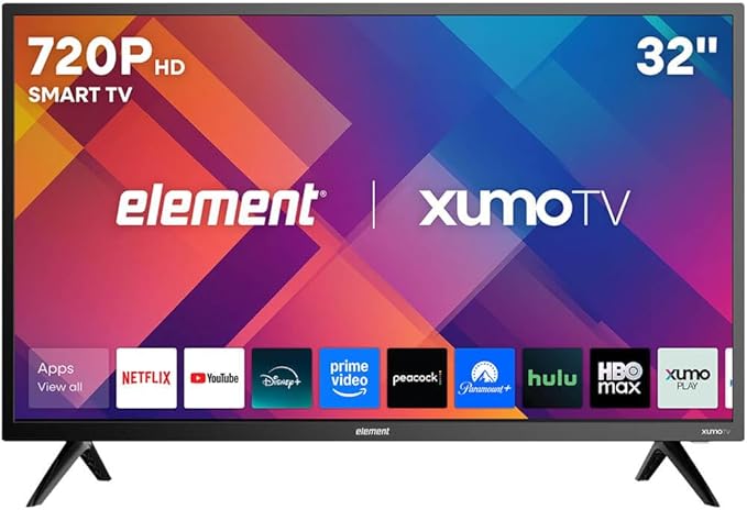 Amazon.com: Element 32-inch 720p HD Xumo Smart TV – Voice Remote, 120Hz Effective Refresh Rate ...