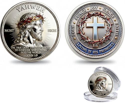 Amazon.com: Yahweh Most High Christian Challenge Coin, Christian Jesus ...