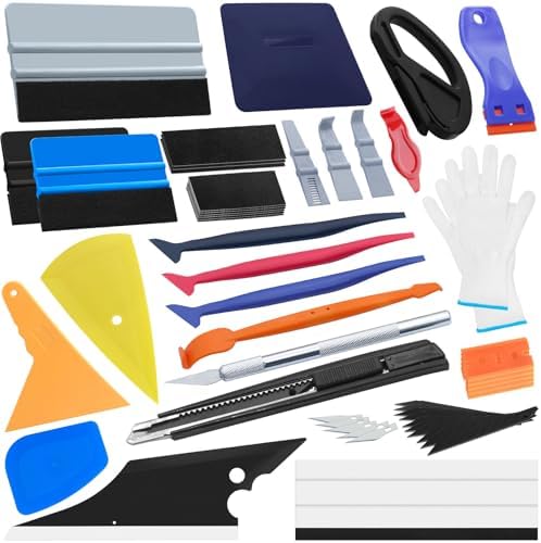 Amazon.com: Arayker 27 Pcs Car Vinyl Wrap Applicator Tool Kit Vehicle ...