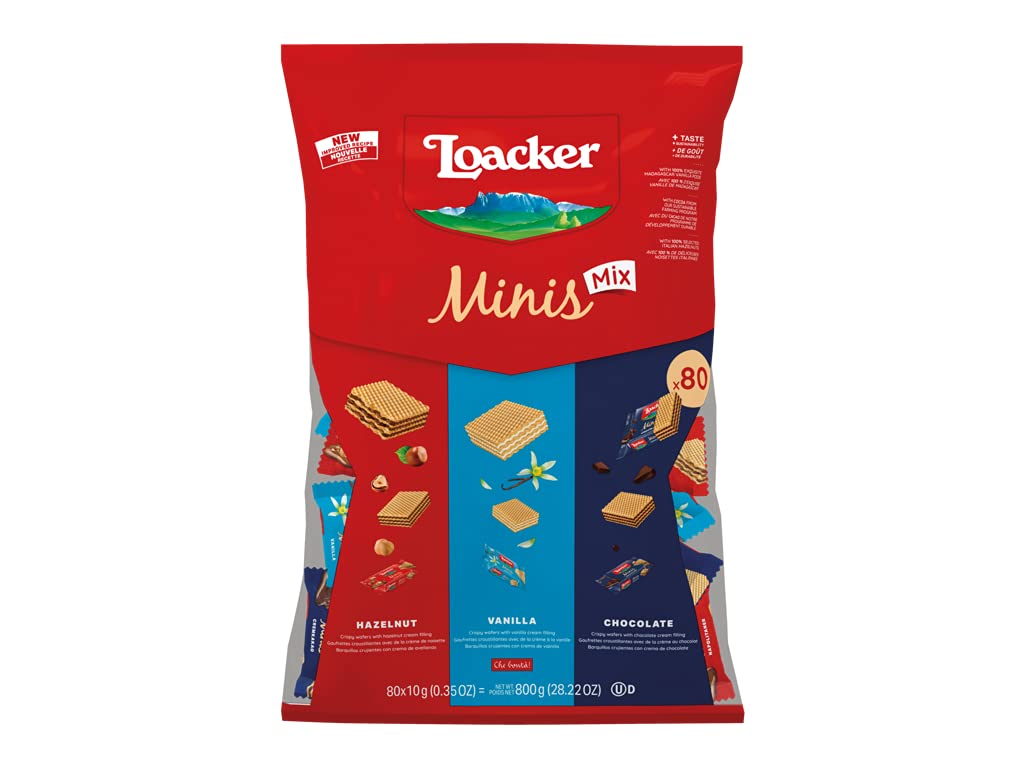 Amazon.com: Loacker Minis Crispy Waffers 800g (Mix Flavours) : Grocery ...