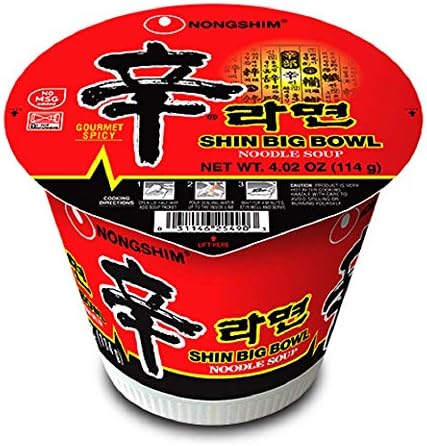 Amazon.com : Nongshim Shin Original Ramyun, 4 Ounce (Pack of 12 ...
