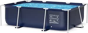 Amazon.com: Above Ground Swimming Pool 10ft x 6.5ft x 26in Large ...