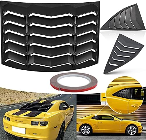 Amazon.com: for Camaro Rear & Side Window Louvers Windshield Cover ...