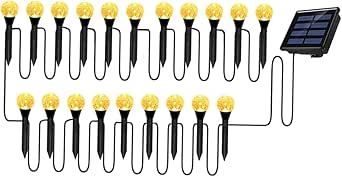 Angoily 1set Outdoor Solar Decorative Lamp Multi-Function Solar Garden ...