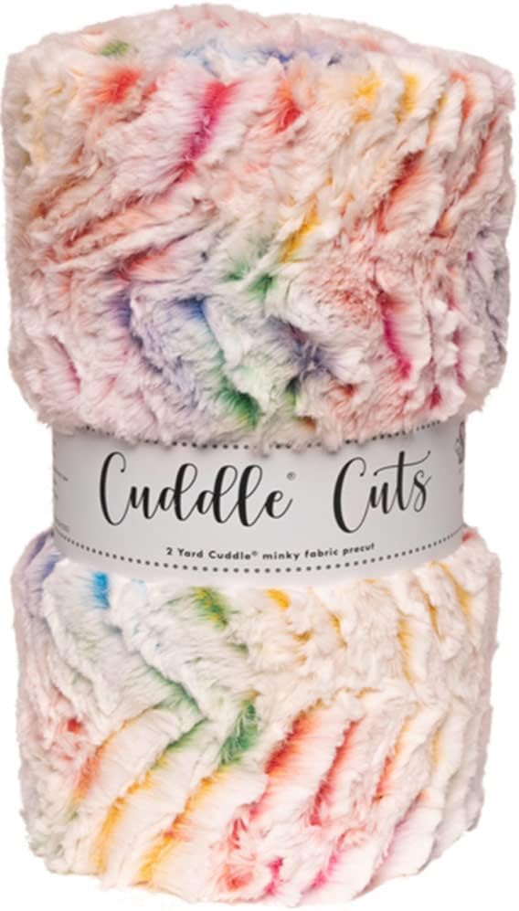 Amazon.com: Minky Luxe Prism Vibrant Cuddle Cuts 1 2-Yard Cut Shannon ...