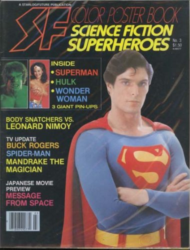Starlog SF Color Poster Book #3, Lynda Carter Wonder Woman; Christopher ...