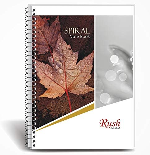 Rush 500 Pages Premium Unruled Spiral Notebook - Unruled Spiral ...