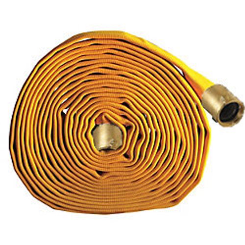 Key Fire Single Jacket Fire Hose, Yellow, 2-1/2" ID, 50 Feet, 650 Psi ...