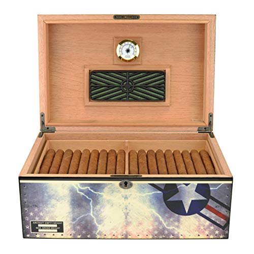 Humidor Supreme Fighter Jet, Cigar Humidor Honoring Armed Forces ...
