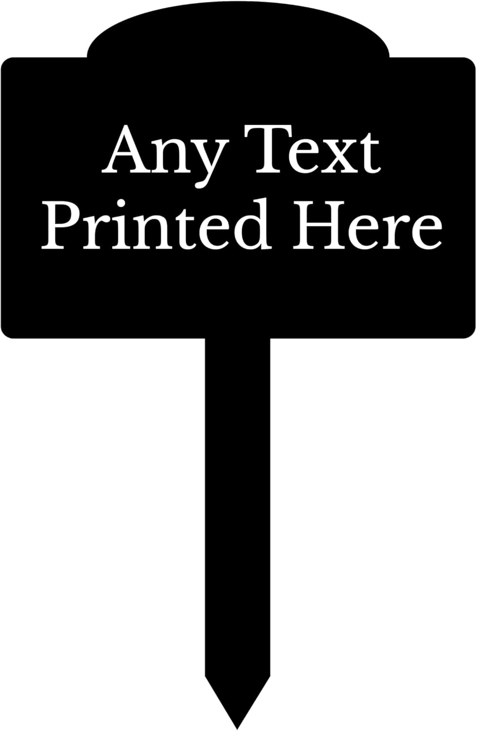 1stclassgifts [Custom] Personalised Any Text Traditional Garden Stake ...