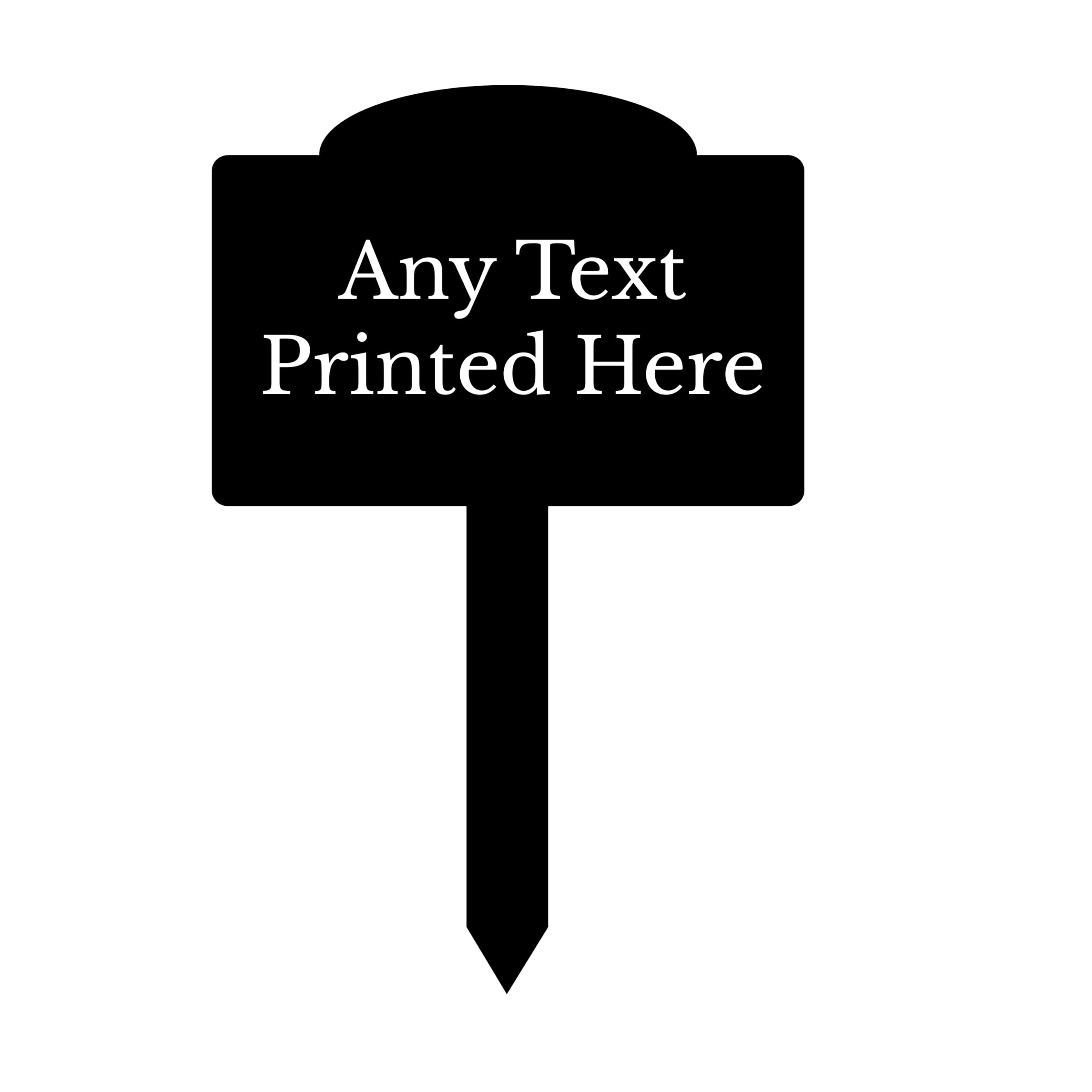 1stclassgifts [Custom] Personalised Any Text Traditional Garden Stake ...