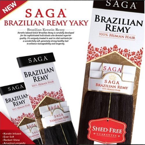 Amazon.com : MilkyWay Remy Human Hair Weave SAGA Brazilian Remy Yaky ...